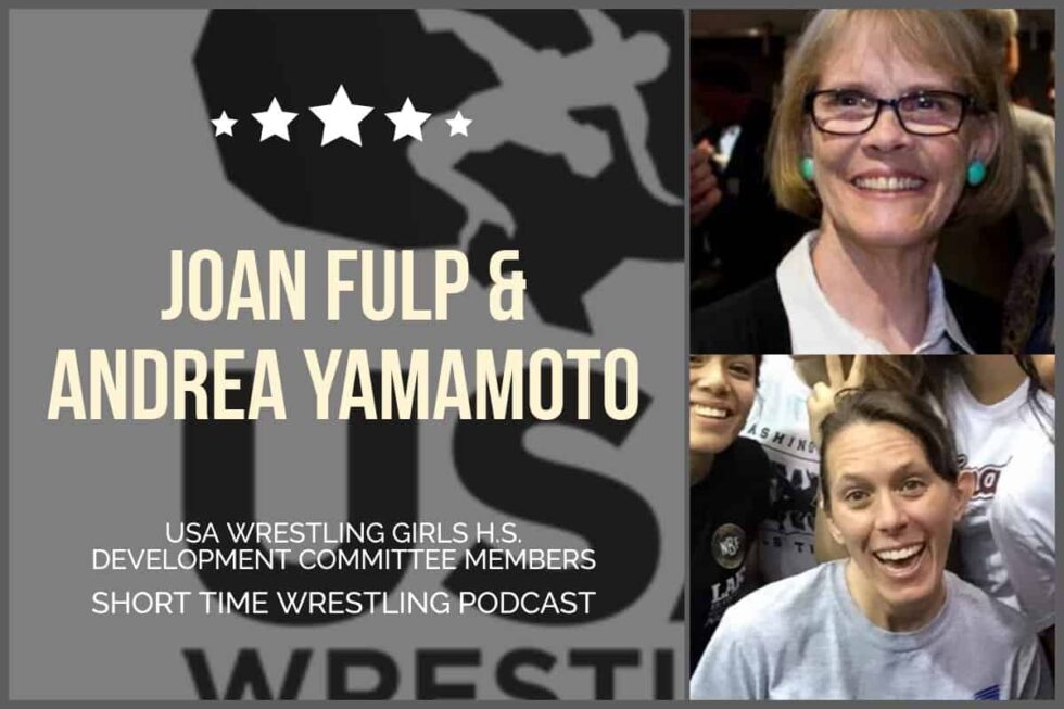 Sanctioning H.S. Girls wrestling with USAW Committee members Joan Fulp ...